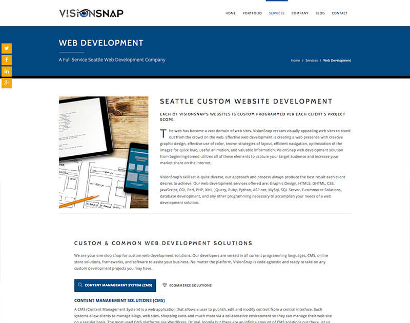 Seattle Custom Web Design Services
